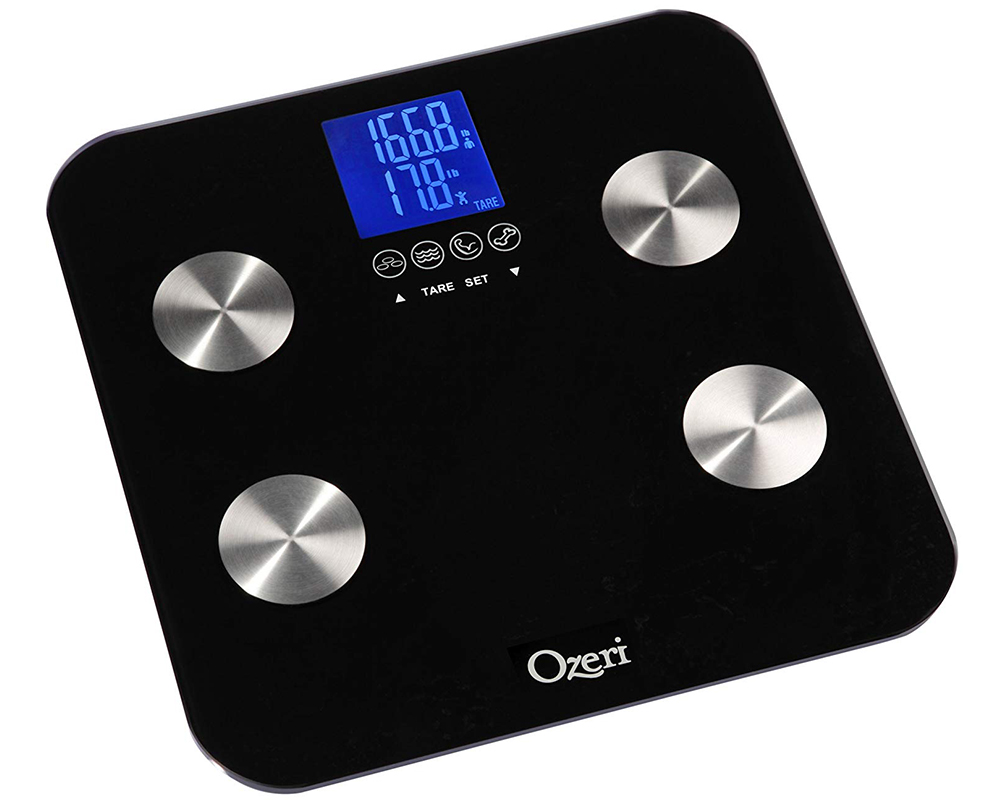 Ozeri.com : Ozeri Touch 440 lbs Total Body Bath Scale – Measures Weight ...