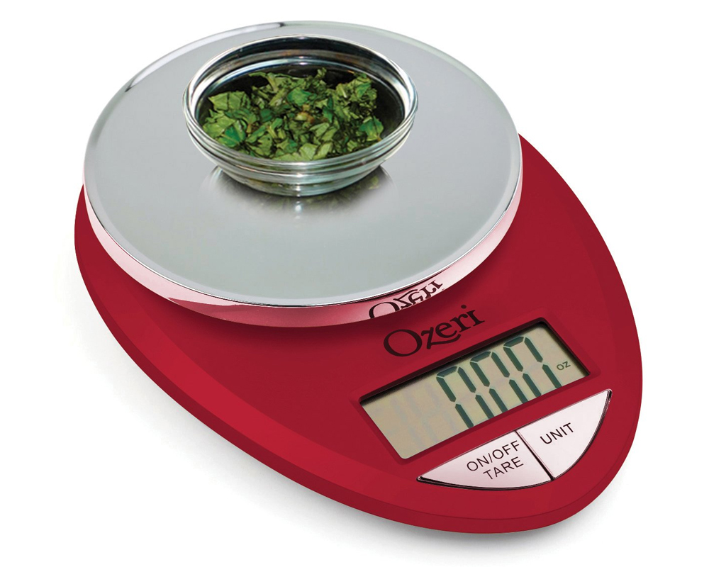 Ozeri.com : Ozeri ZK12-R Pro Digital Kitchen Food Scale, 1g/12 lb, Red ...