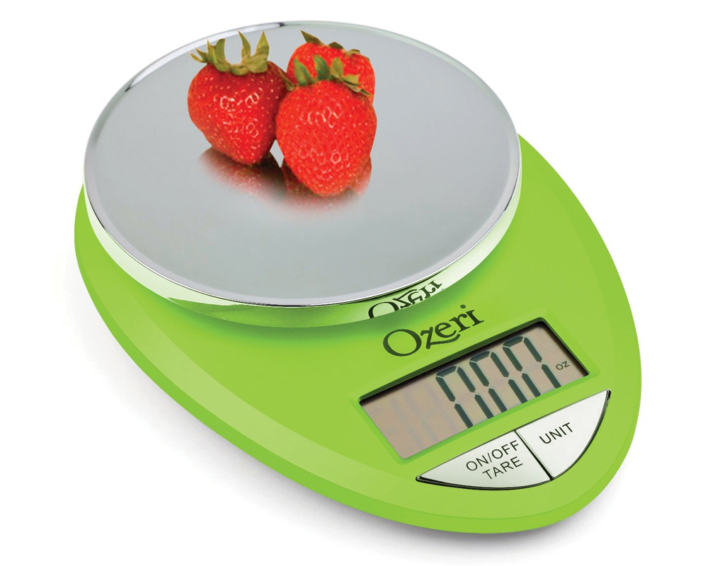 Ozeri.com : Ozeri ZK12-L Pro Digital Kitchen Food Scale, 1g/12 lb, Lime ...