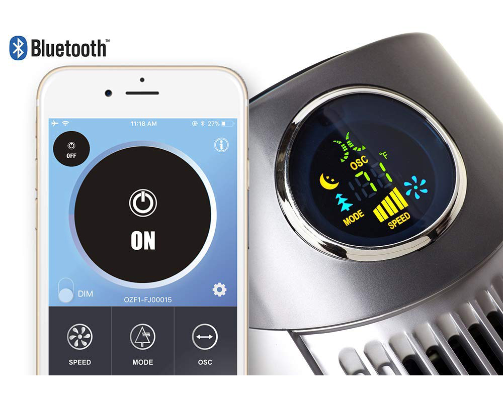 Ozeri.com : Ozeri Ultra 42” Oscillating, Bluetooth Tower Fan : Home ...