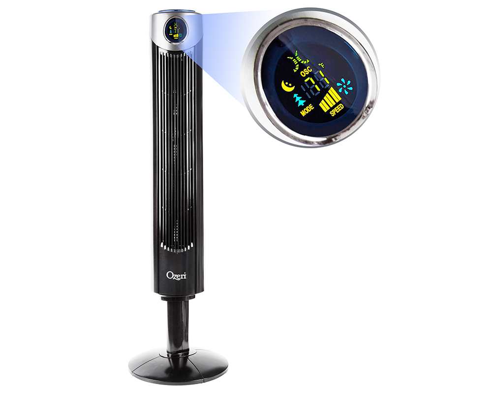 Ozeri.com : Ozeri OZF1-BLK Ultra 42 inch Wind Fan - Adjustable ...
